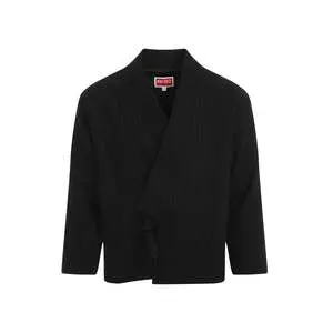 Kenzo Kenzo Kuroki Denim Kimono Jacket - Black