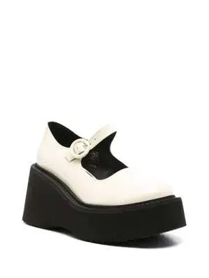 NICOLE SALDANA 75mm Nina Platform Pumps - Neutrals