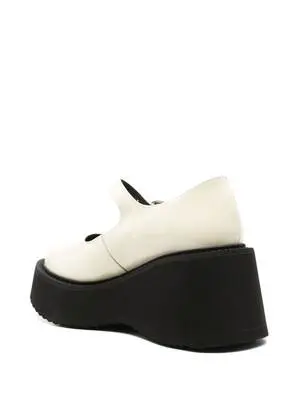 NICOLE SALDANA 75mm Nina Platform Pumps - Neutrals
