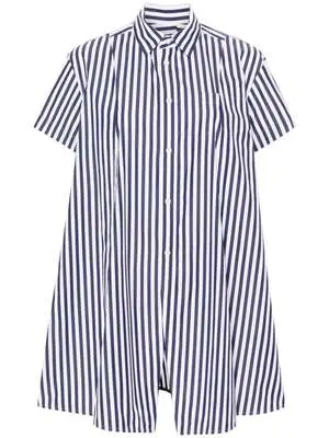 Sacai Striped Cotton Poplin Shirt