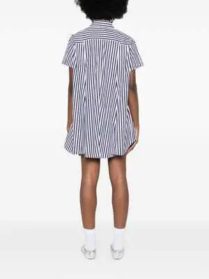 Sacai Striped Cotton Poplin Shirt