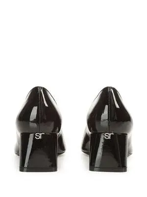 SERGIO ROSSI Pilier Leather Pumps - Black