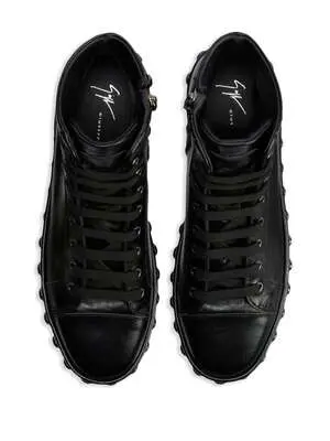 GIUSEPPE ZANOTTI Gz-city Leather High-top Sneakers