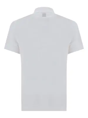 Moose Knuckles Everett Logo-appliqué Polo Shirt - White