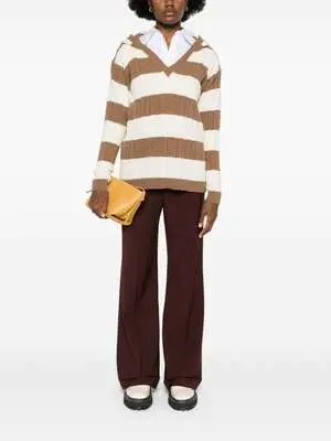 SEMICOUTURE Striped Wool-blend Sweater
