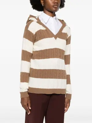 SEMICOUTURE Striped Wool-blend Sweater