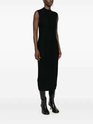 DONDUP Logo-plaque Midi Dress