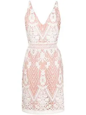 LETHICIA BRONSTEIN Canis Crochet-panel Dress