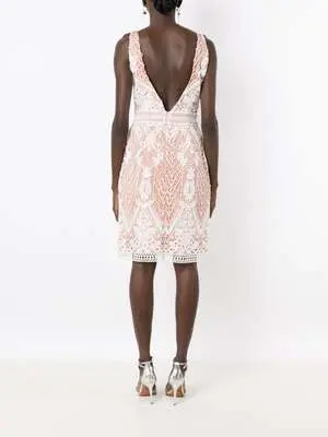 LETHICIA BRONSTEIN Canis Crochet-panel Dress