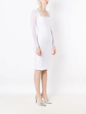 LETHICIA BRONSTEIN Brigitte Sheer-sleeved Dress
