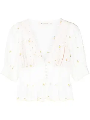 LETHICIA BRONSTEIN Margarida Broderie Blouse