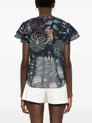 LETHICIA BRONSTEIN Aisha Floral-print Blouse