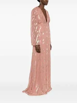 LETHICIA BRONSTEIN Atala Embroidered Gown