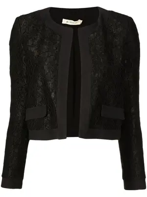 LETHICIA BRONSTEIN Lethicia Bronstein Ariana Lace Cropped Jacket