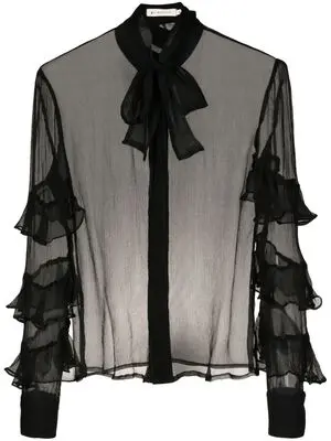 LETHICIA BRONSTEIN Adrian Ruffle-detail Shirt