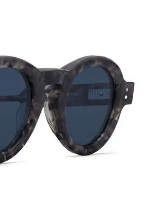 Thom Browne Tortoiseshell Round-frame Sunglasses - Grey