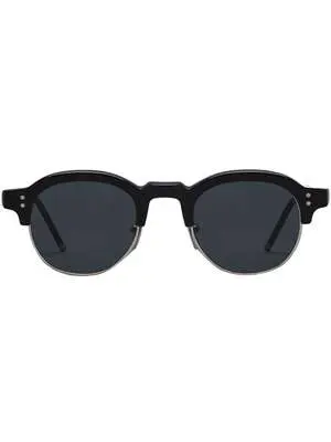 Thom Browne Oval-frame Sunglasses - Black