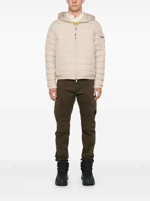 C.P. COMPANY Lens-detail Sateen Cargo Trousers - Green