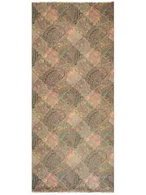 Etro Printed Cashmere Scarf - Neutrals