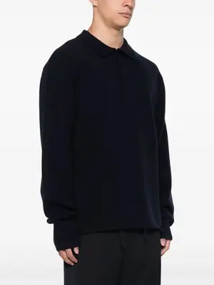 Extreme Cashmere Decorative-stitching Polo Sweater
