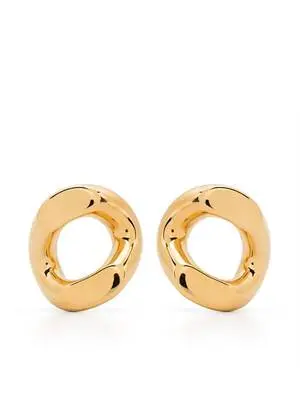 JIL SANDER Sculpted Drop Earrings