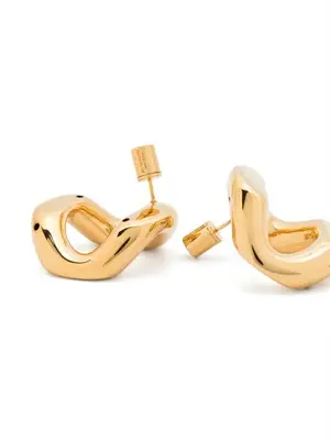 JIL SANDER Sculpted Drop Earrings