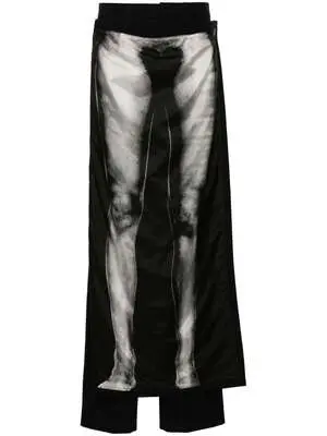 JEAN PAUL GAULTIER The Body Marinière Trousers - Black