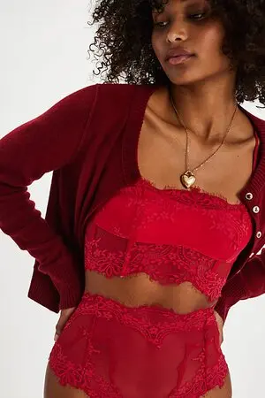 Free People Nolita High-Rise Undies Scarlet