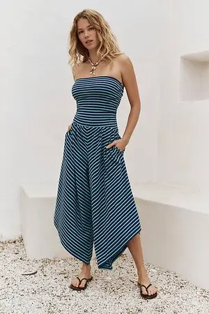 Free People Striped Gaucho One-Piece Prep Combo