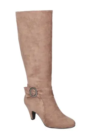 BELLA VITA Rima Knee High Boots - Taupe Suede
