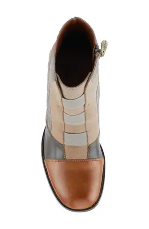 SPRING STEP SHOES Copine Cap Toe Bootie - Tan Multi