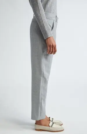 Eleventy Tapered Virgin Wool Blend Trousers