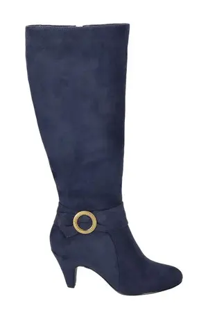 BELLA VITA Rima Plus Knee High Boots - Navy Suede