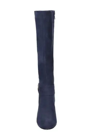 BELLA VITA Rima Plus Knee High Boots - Navy Suede