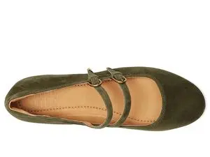 THE FRYE COMPANY Carson Multi Mary Jane Flat Shoes - Olive