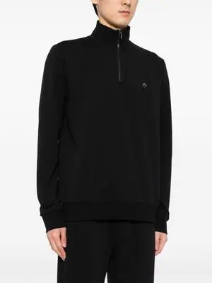 BOSS Logo-patch Sweatshirt - Black