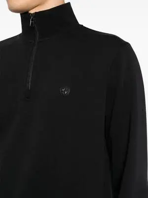 BOSS Logo-patch Sweatshirt - Black