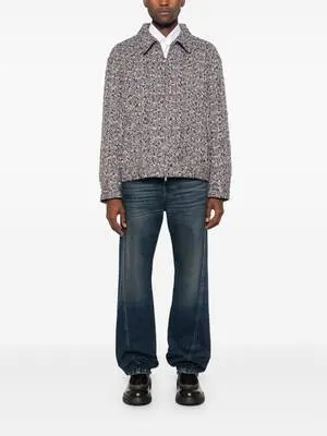 LANVIN Twisted Straight Leg Jeans - Blue