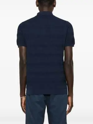 Corneliani Ribbed-knit Polo Top