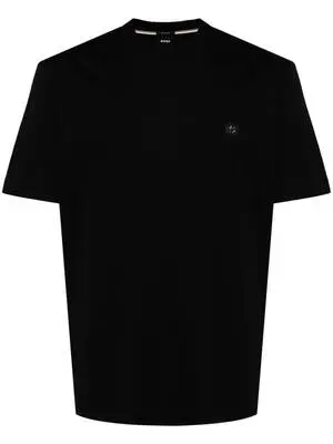 BOSS Regular Fit Cotton T-shirt With Double B Monogram 001