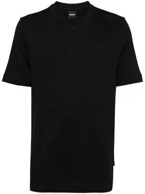 BOSS Piqué-weave T-shirt - Black