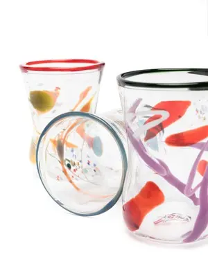 MASSIMO LUNARDON Paint-splatter Glass Set