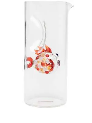 MASSIMO LUNARDON Pesce Tropical Glass Jug - White