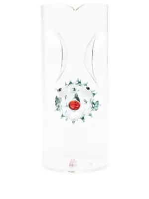 MASSIMO LUNARDON Pufferfish Glass Decanter - White