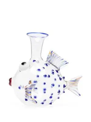 MASSIMO LUNARDON Parrot-fish Glass Decanter - Multicolour