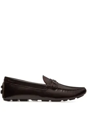 Bally Buckle-embellished Leather Loafers