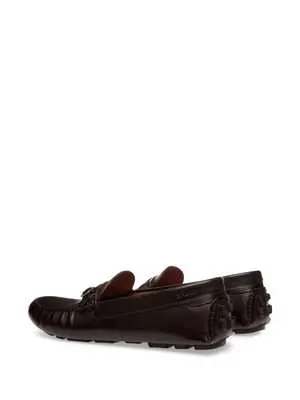 Bally Buckle-embellished Leather Loafers