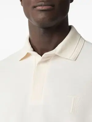 TOD'S Embroidered-logo Polo Shirt - White