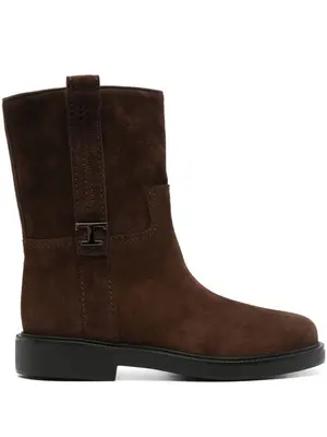 TOD'S T Timeless-plaque Boots