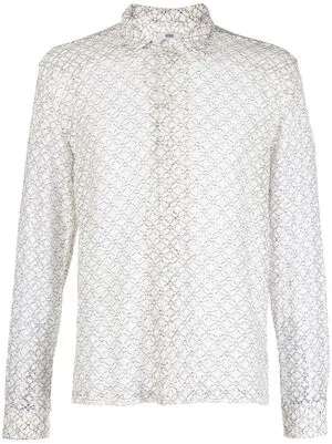 BODE Floral-lace Long-sleeve Shirt